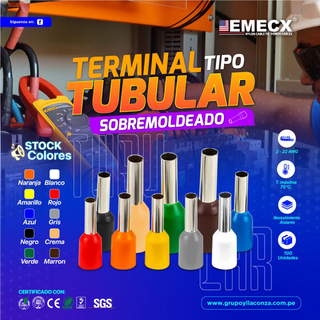 TERMINAL TIPO TUBULAR CREMA (8 AWG) - YLLACONZA