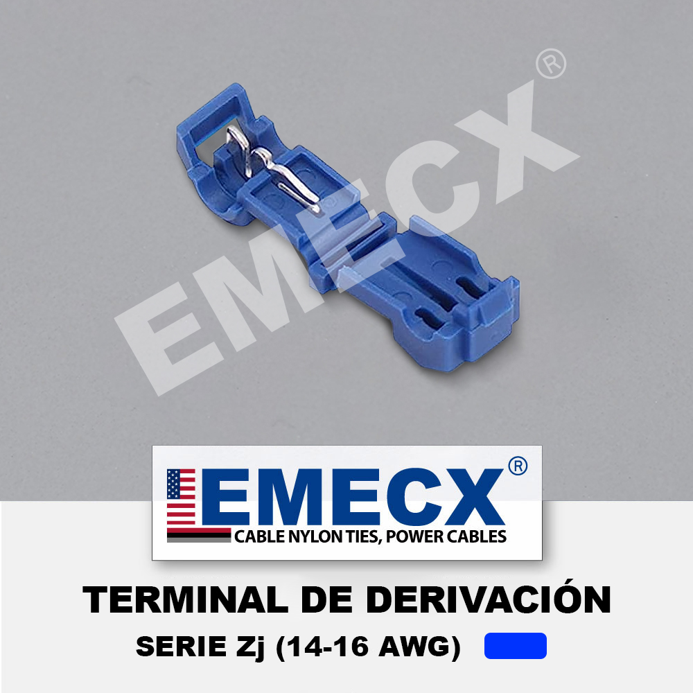 TERMINAL DE DERIVACI N Zj 14 16 AWG AZUL