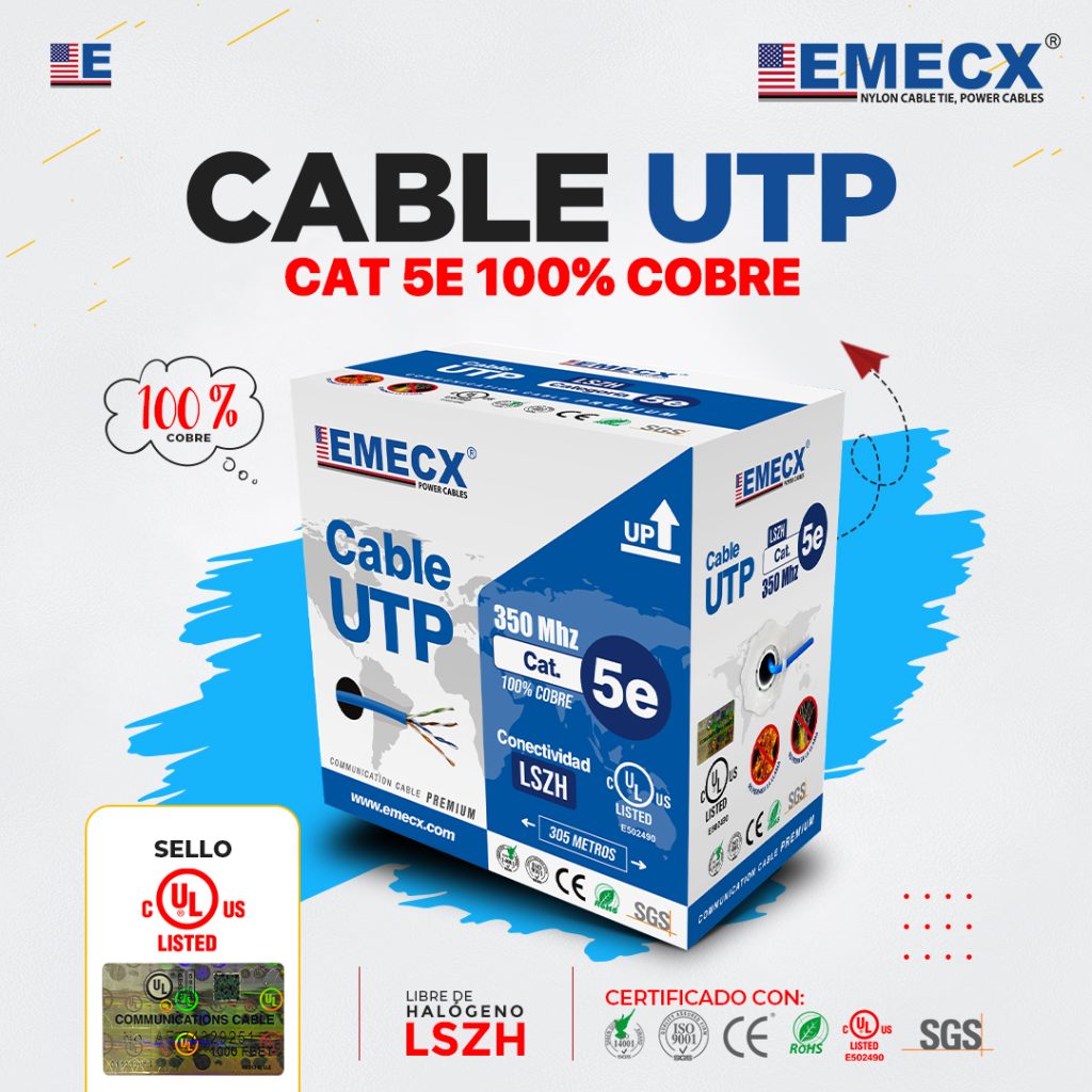 CABLE UTP CAT.6 100% COBRE - VERDE - PASS FLUKE - YLLACONZA