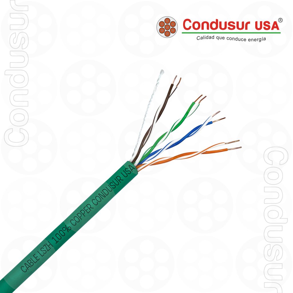 CABLE UTP CAT.6 100% COBRE - VERDE - PASS FLUKE - YLLACONZA
