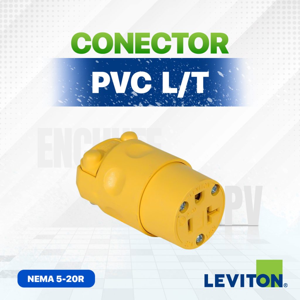 CONECTOR AEREO PVC L/T - 20A 125V - YLLACONZA